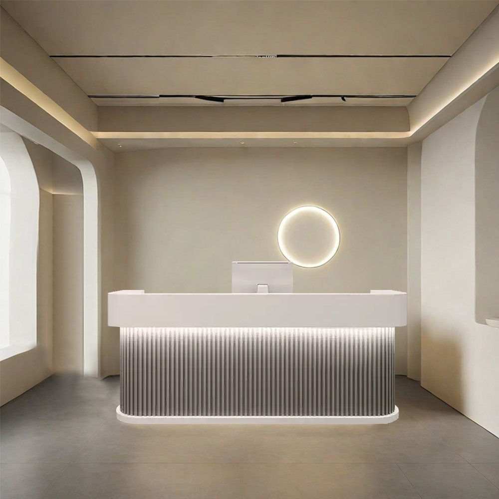 OX Art Reception Desk Multifunctional Computer Desk, Front Desk Table ...