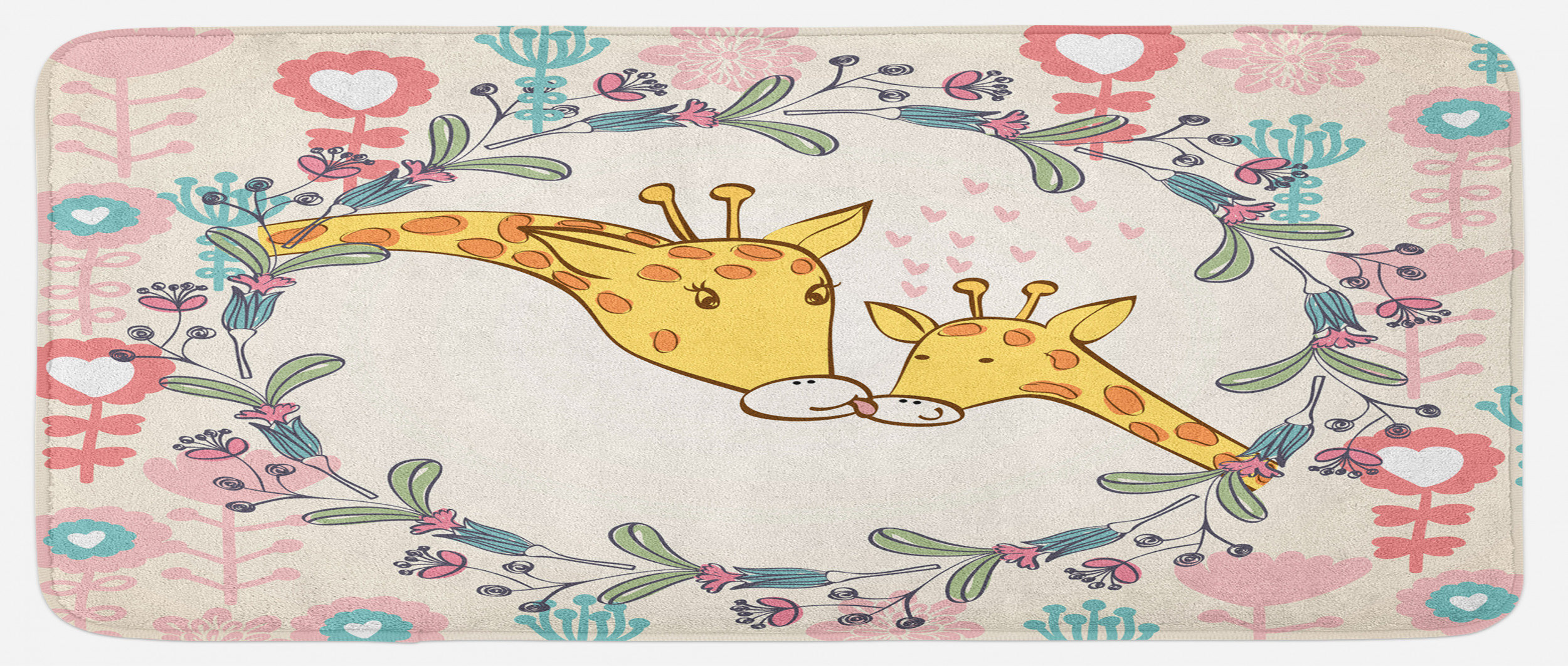 East Urban Home Giraffe Kitchen Mat | Wayfair