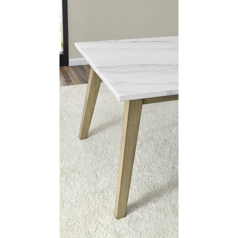 AllModern Lucia 72" Genuine Marble Dining Table & Reviews | AllModern