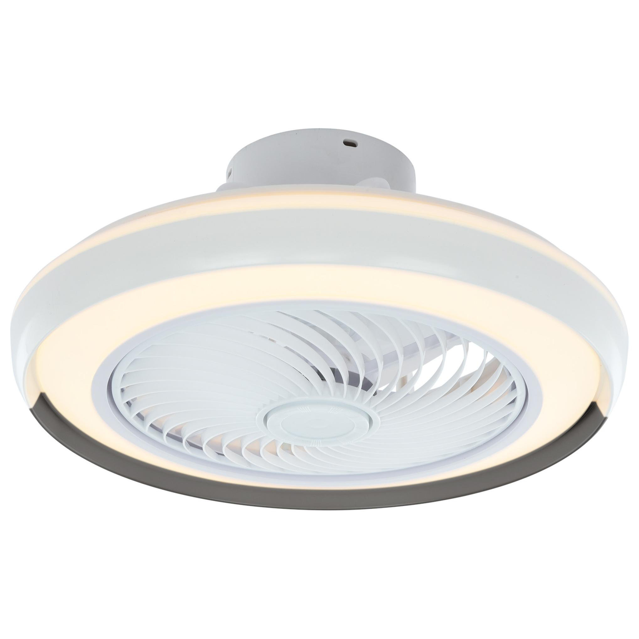 Orren Ellis 5 - Blade LED Semi-Flush Mount Ceiling Fan with Remote ...