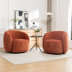 Brayden Studio® Upholstered Swivel Barrel Chair | Wayfair