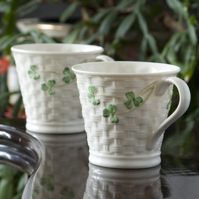 Belleek Shamrock Mug & Reviews | Wayfair