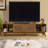 George Oliver Knox Wooden TV Stand with PE Rattan Doors & Shelves | Wayfair