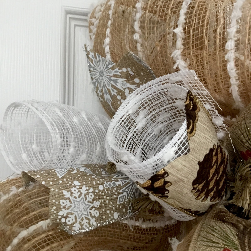 The Holiday Aisle® Winter Wreath Rustic Woodland Snowman | Wayfair