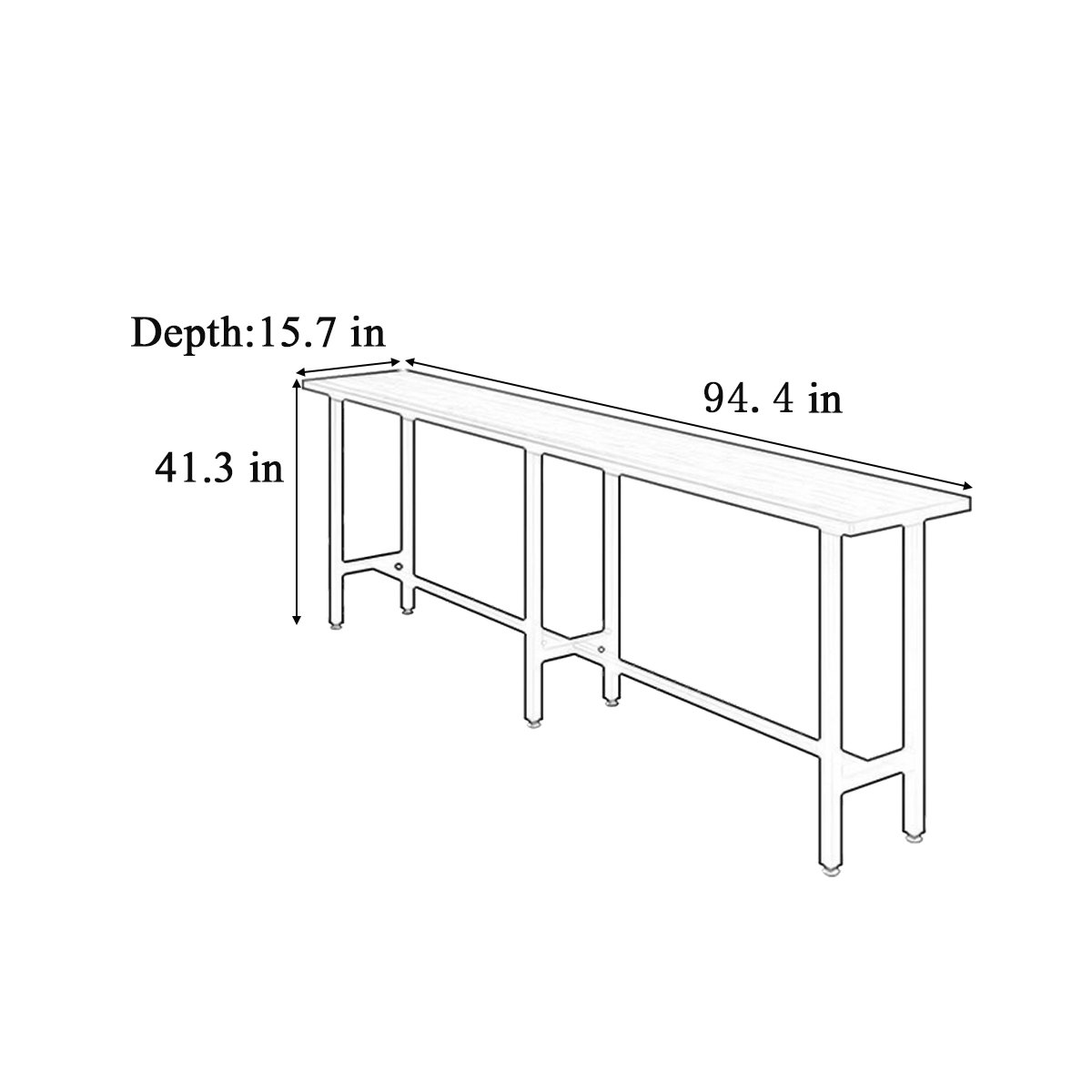 Latitude Run® Solid wood simple bar table | Wayfair