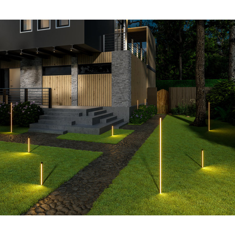 DALSLighting Black Integrated LED Pathway Light | Wayfair