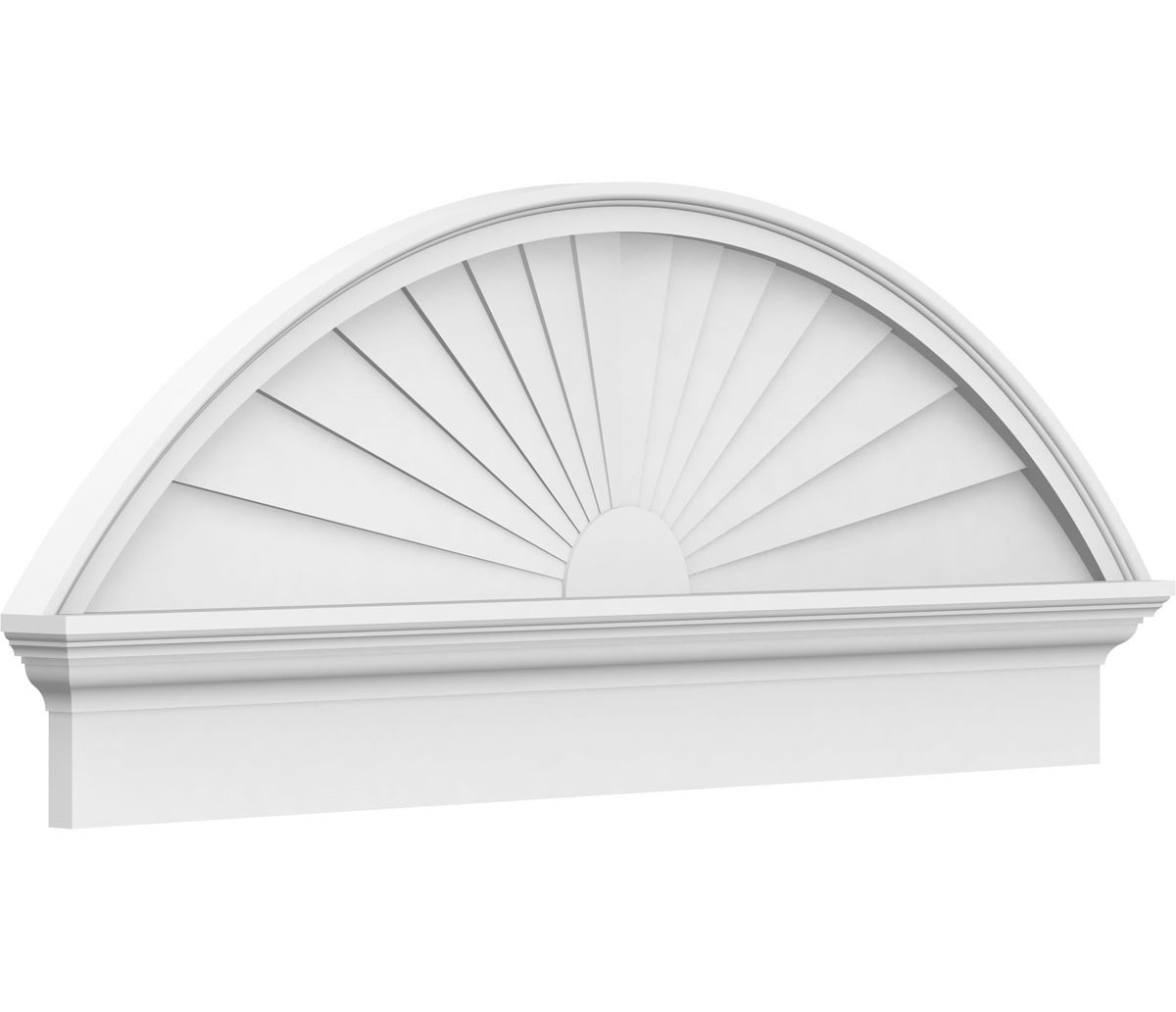 Ekena Millwork Segment Arch Sunburst Architectural Grade PVC ...