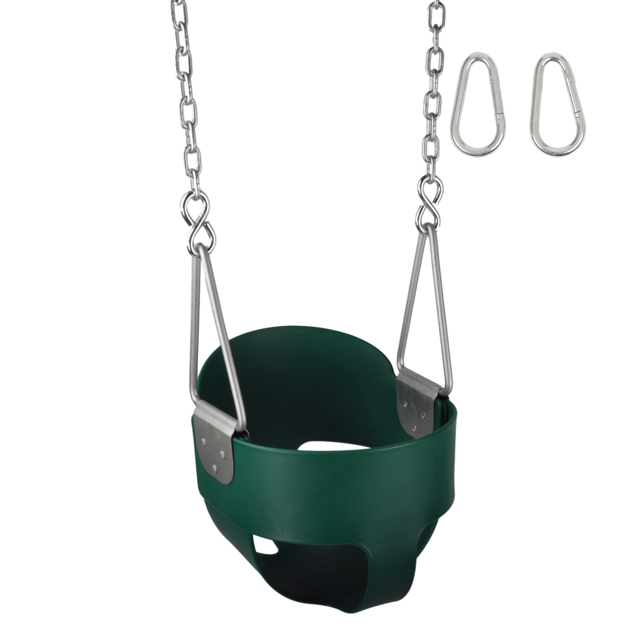 Swing Set Stuff Highback Full Bucket Swing Seat with Chains and Hooks ...
