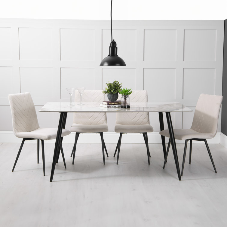George Oliver 1.6m Dining Table & 4 Chairs | Wayfair.co.uk