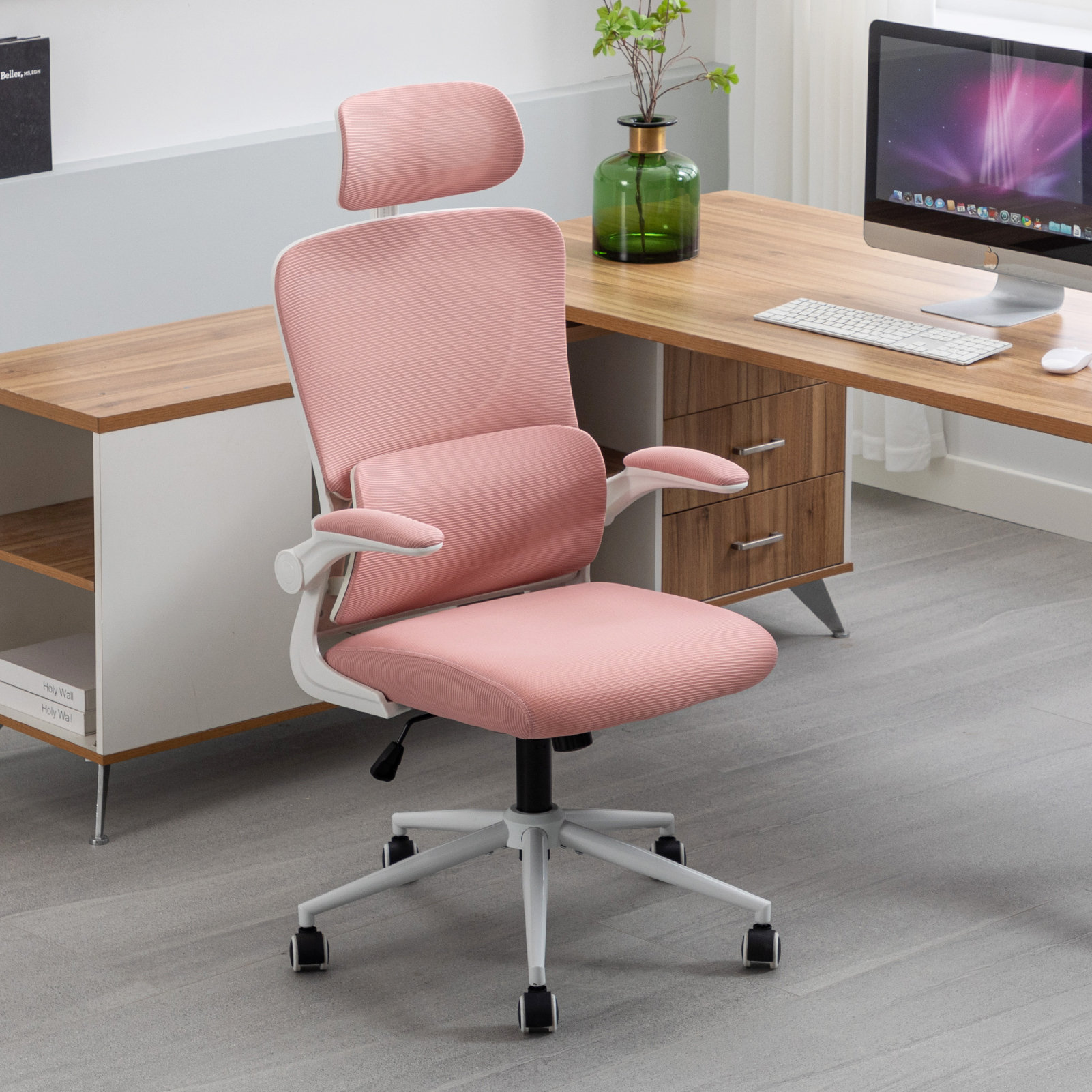 Inbox Zero Macee Ergonomic Height-Adjustable Mesh Office Chair with ...
