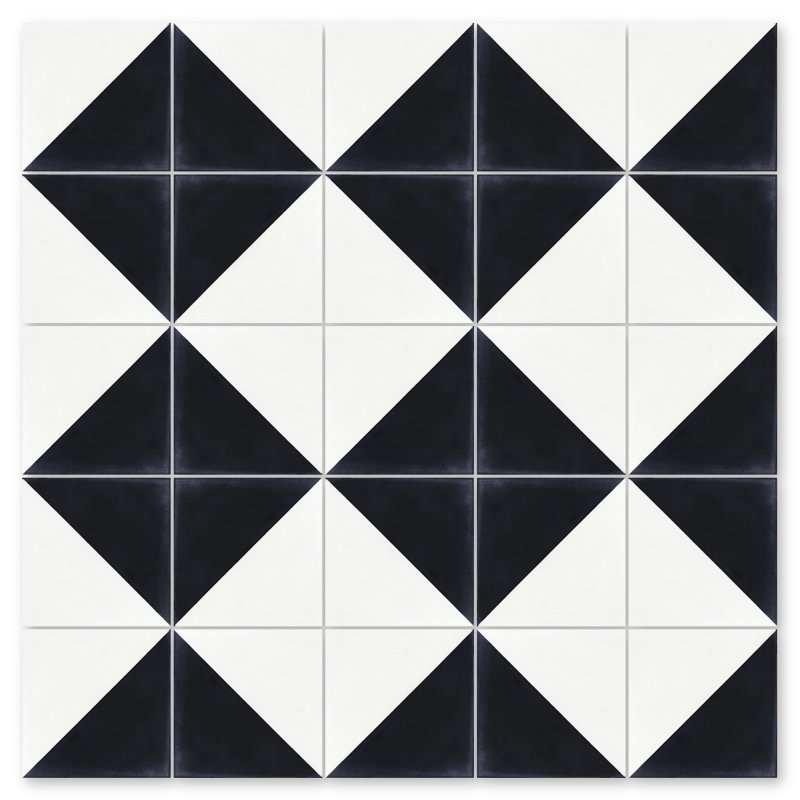 Villa Lagoon Tile Man Overboard 8" x 8" Cement Wall & Floor Tile | Wayfair