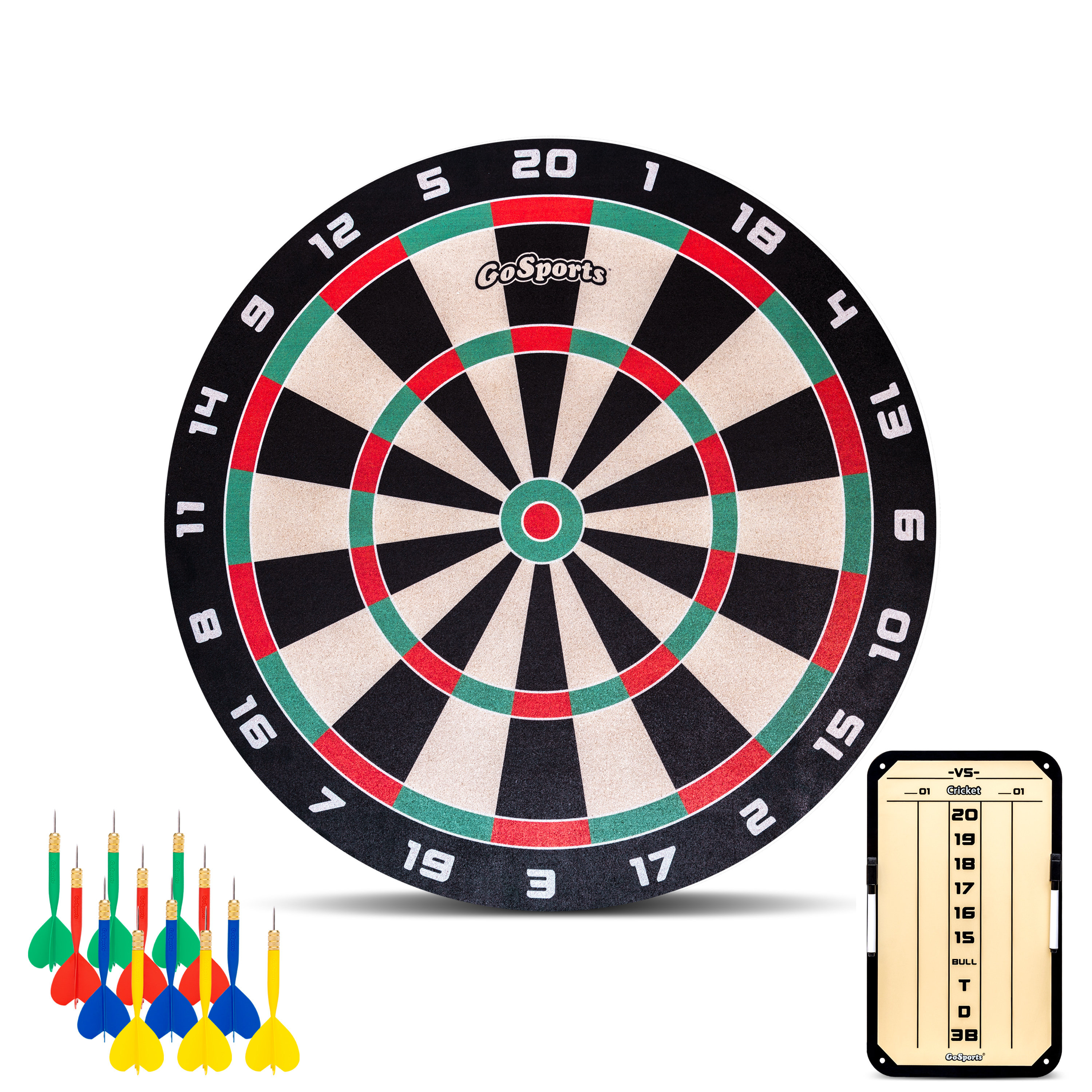 GoSports 3 ft Giant Dartboard - Includes 12 Giant Darts and Scoreboard ...