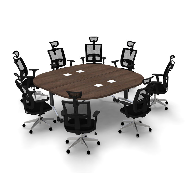 The Twillery Co.® Albin 8 Person Conference Meeting Tables 2 piece ...