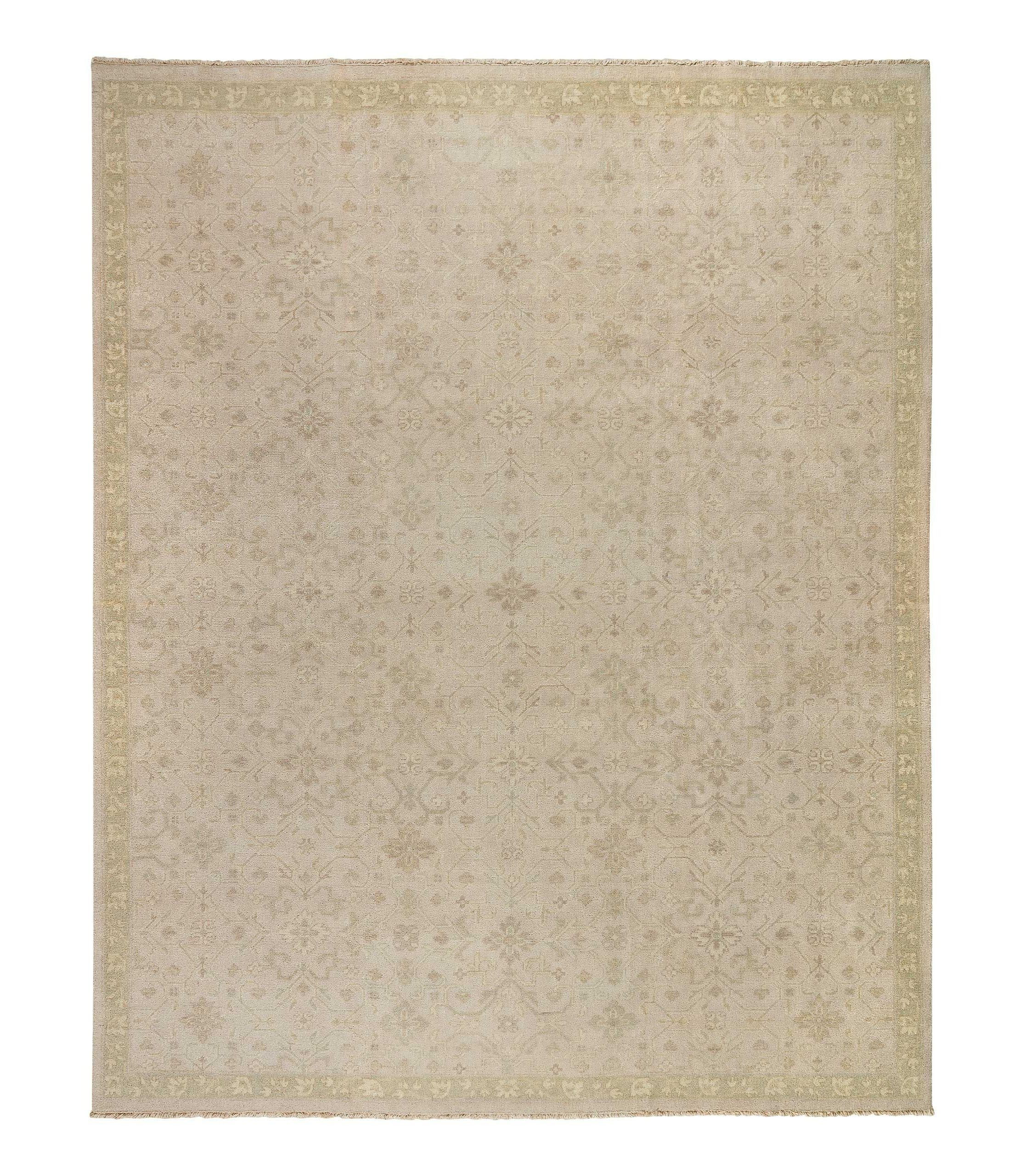 Tufenkian Surhabi Oriental Hand-Knotted Wool Beige/Taupe/Neutral Area ...