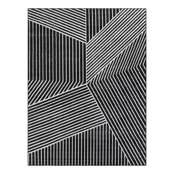 Latitude Run® Orkla Nikolis Rug Black & Reviews | Wayfair