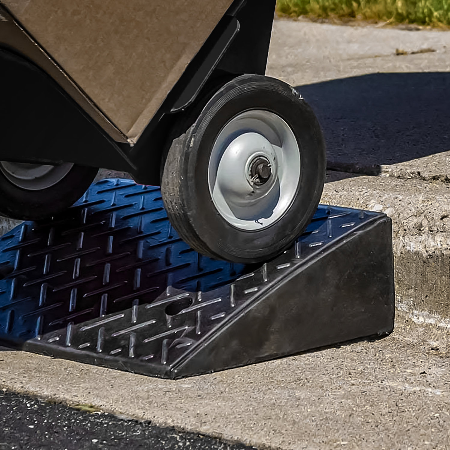 MoNiBloom Rubber Curb Ramp, Rise Height Heavy Duty Threshold Ramp ...