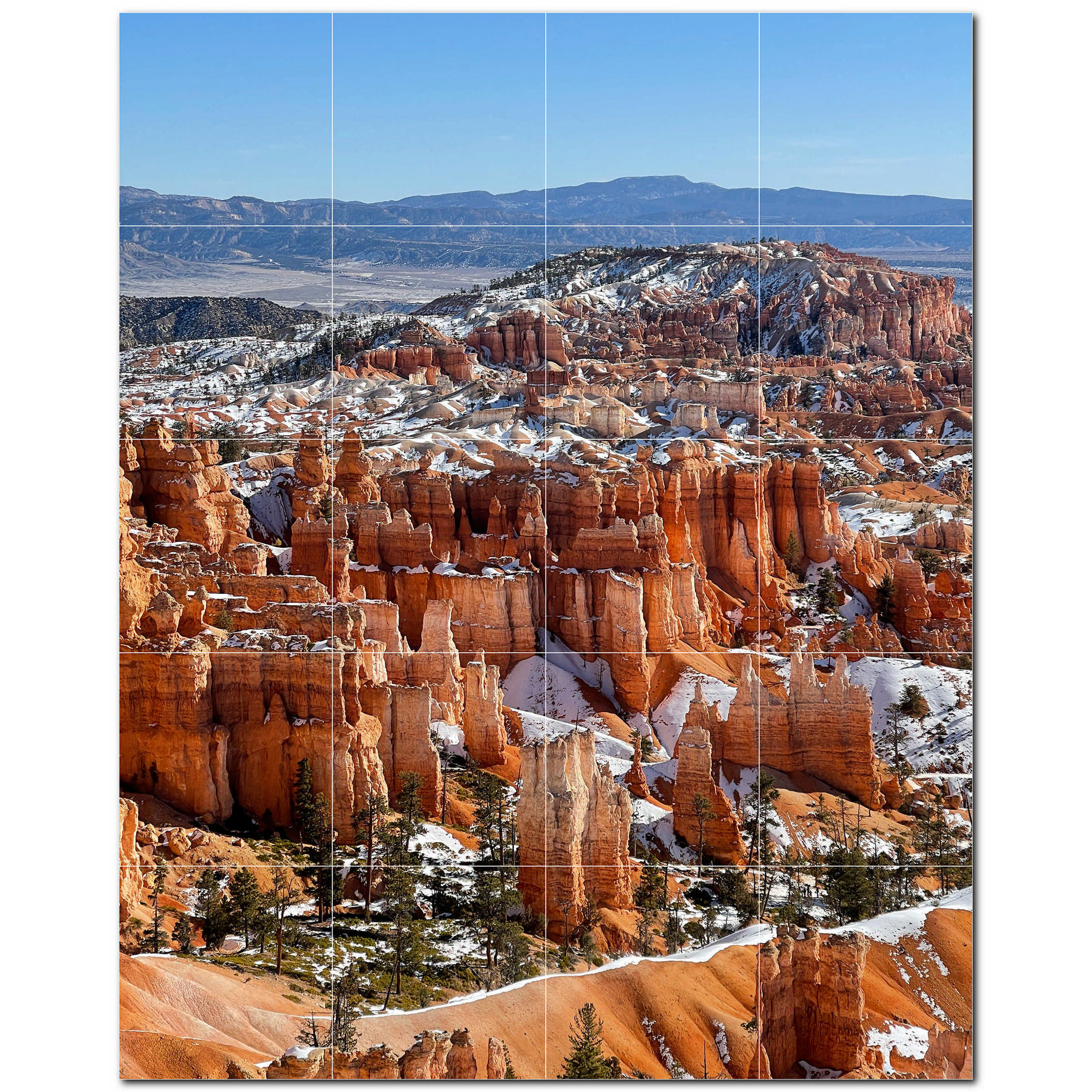 Picture-Tiles.com 48" x 60" Ceramic Canyon Photo Decorative Mural Tile ...
