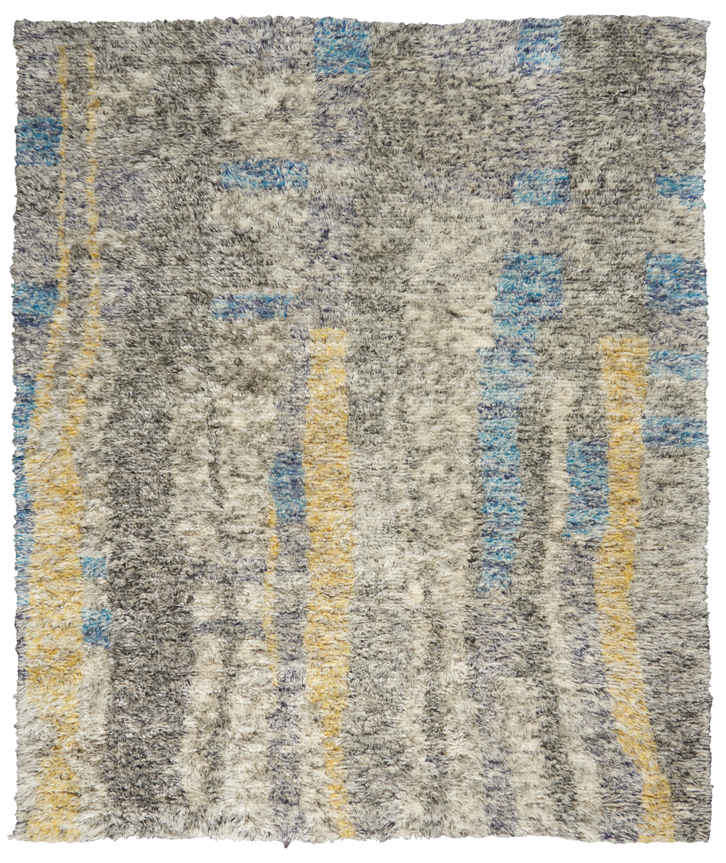 Calvin Klein San Antonio Handmade Shag Green/Blue Area Rug | Wayfair