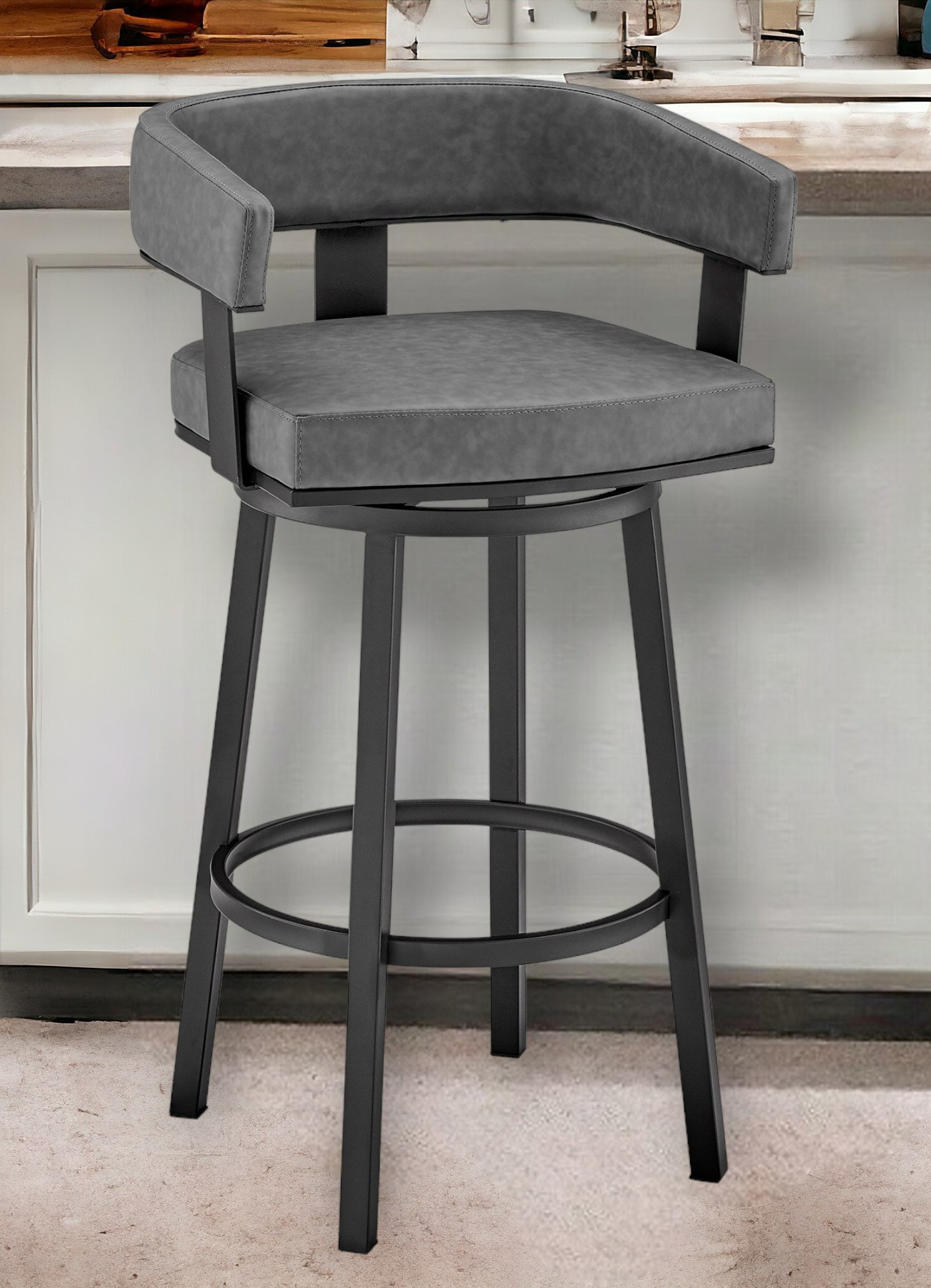 sed98 Upholstered 34'' Counter Extra Tall Stool | Wayfair