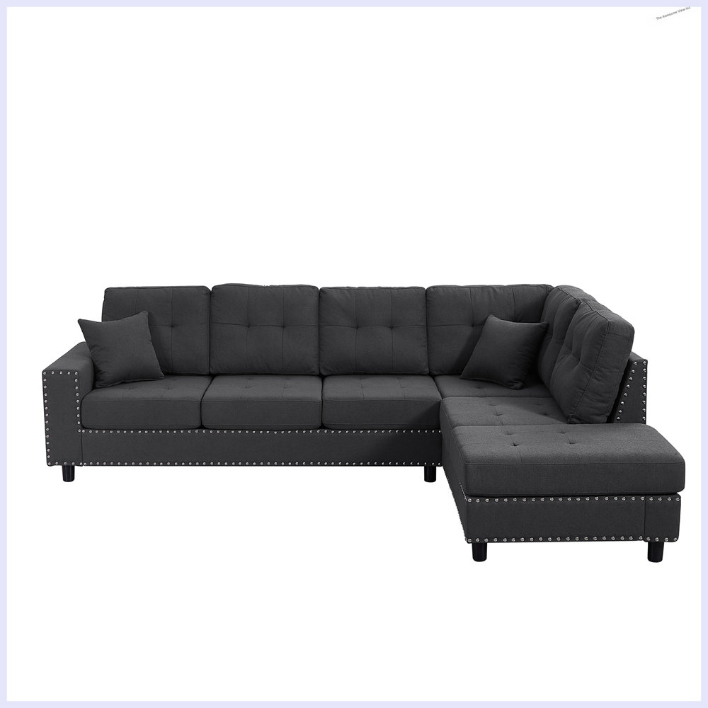 Latitude Run® Modern Modular Sectional Sofa with Removable Back ...