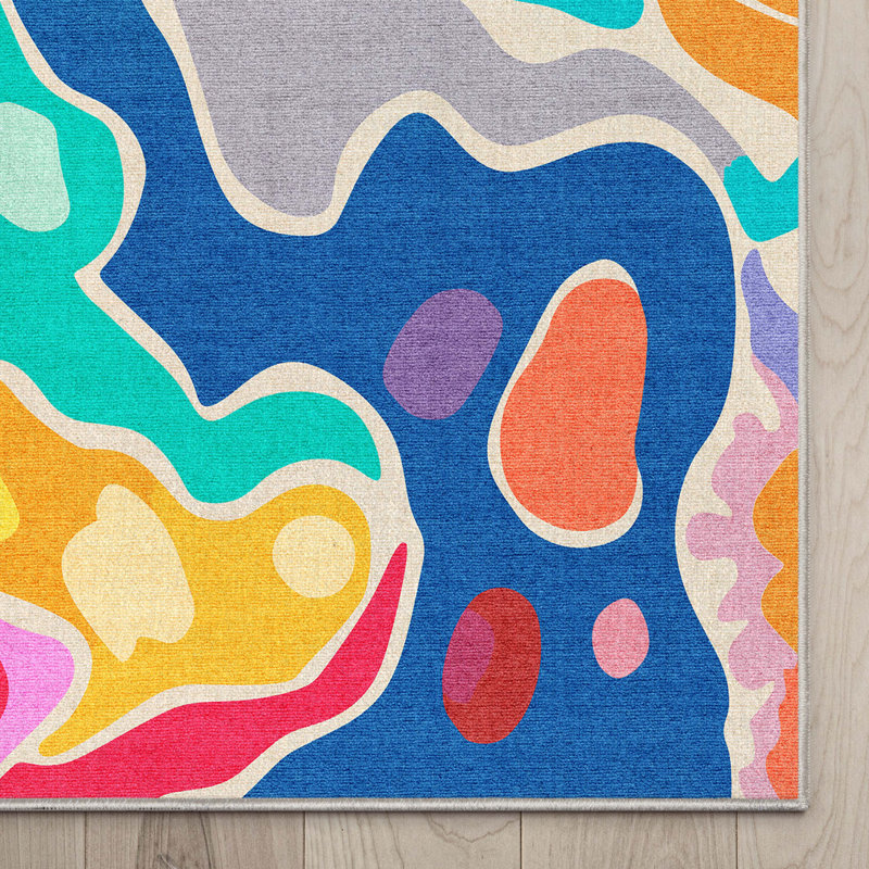 Well Woven Crayola Modern Whimsy Waves Area Rug & Reviews | Wayfair
