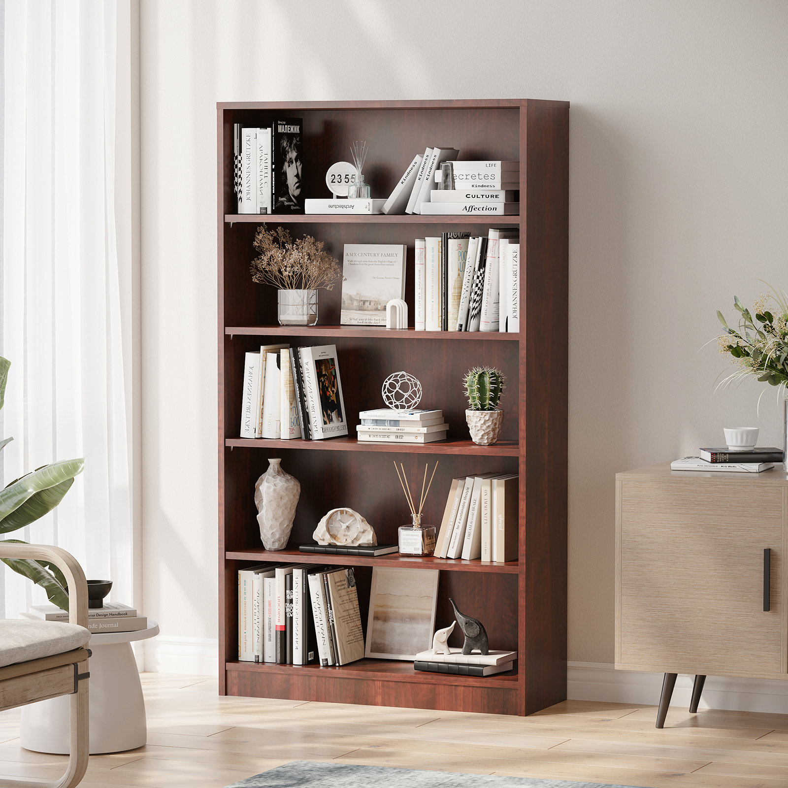 Latitude Run® Cremorne Modern Standard Bookcase & Reviews | Wayfair