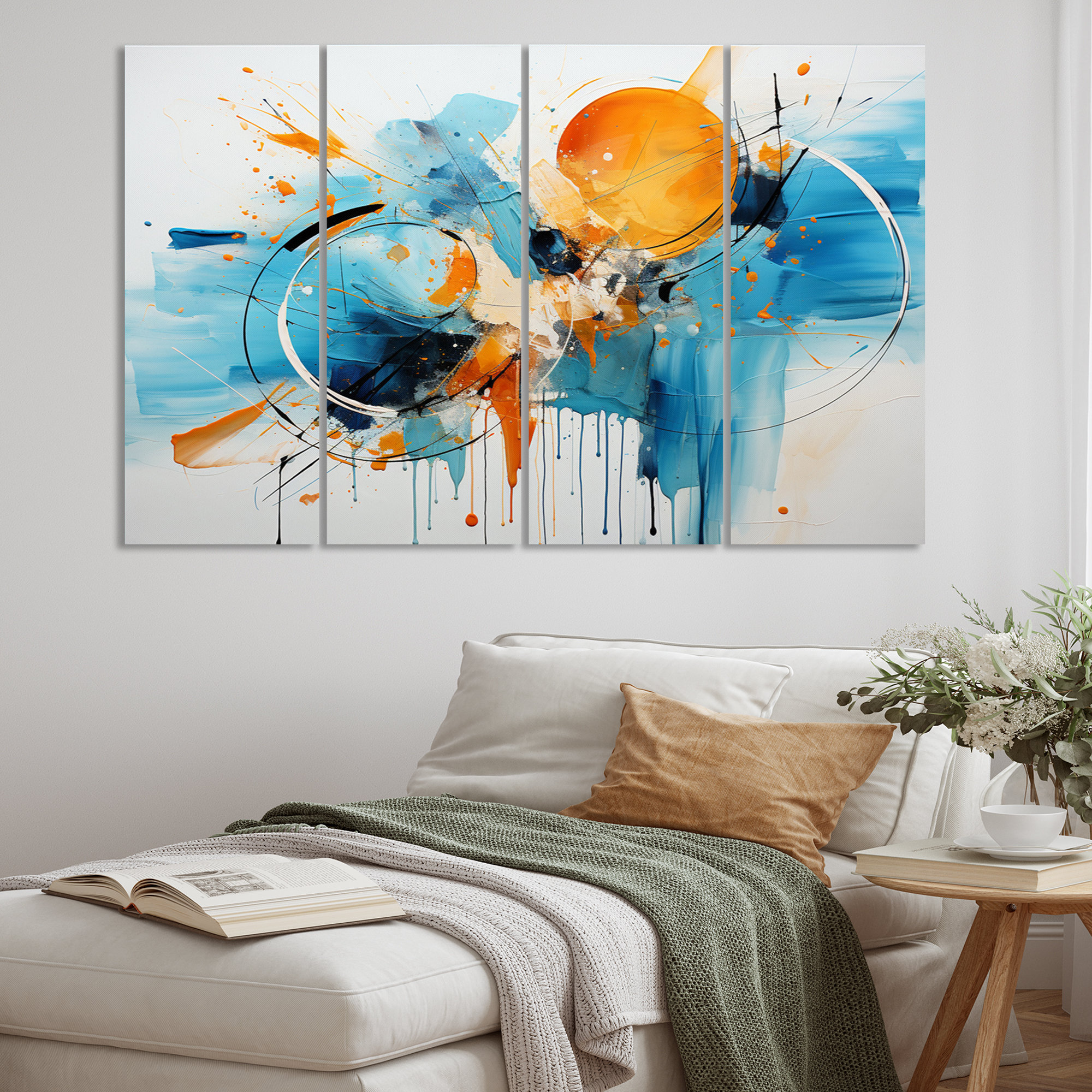 Design Art Collage Fusion VI - Abstract Collages Canvas Art Print - 4 ...