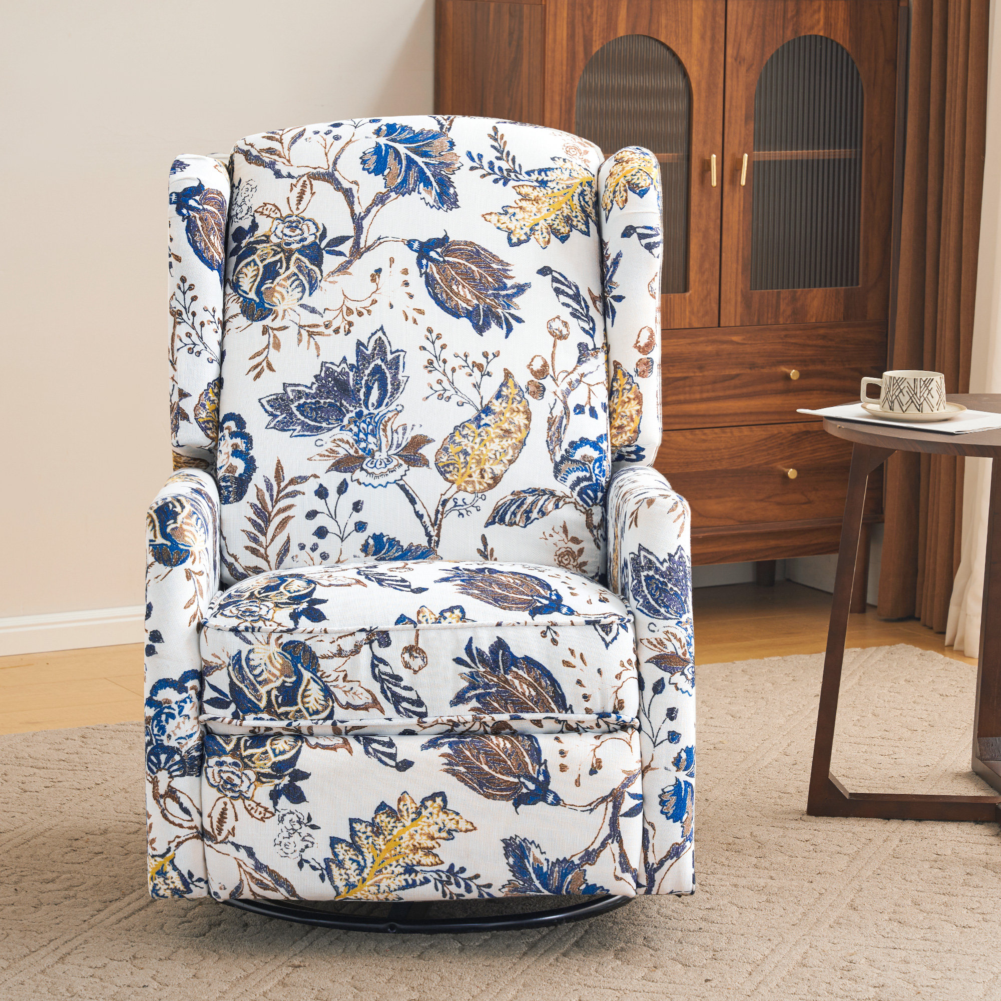 Latitude Run® Lola-Belle Swivel Rocker Recliner with Adjustable ...