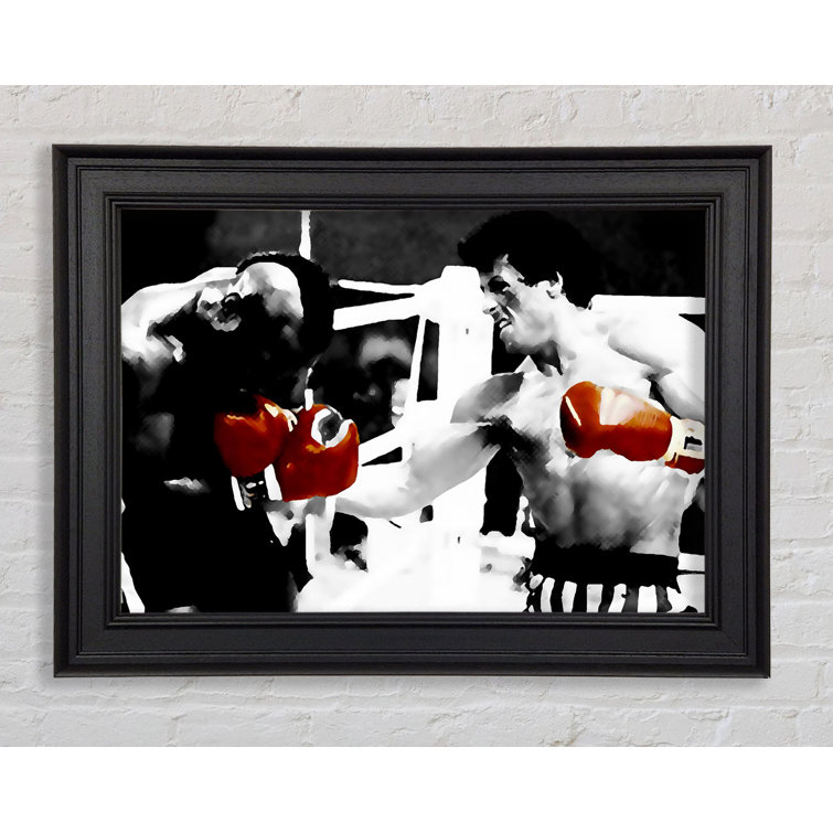Rosalind Wheeler Rocky 3 Red Boxing Gloves - Single Picture Frame Art ...