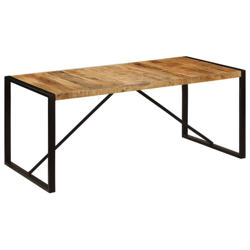 Union Rustic Dining Table Solid Mango Wood & Reviews | Wayfair