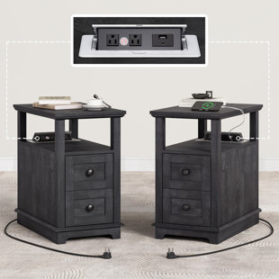 Black End & Side Tables You'll Love | Wayfair