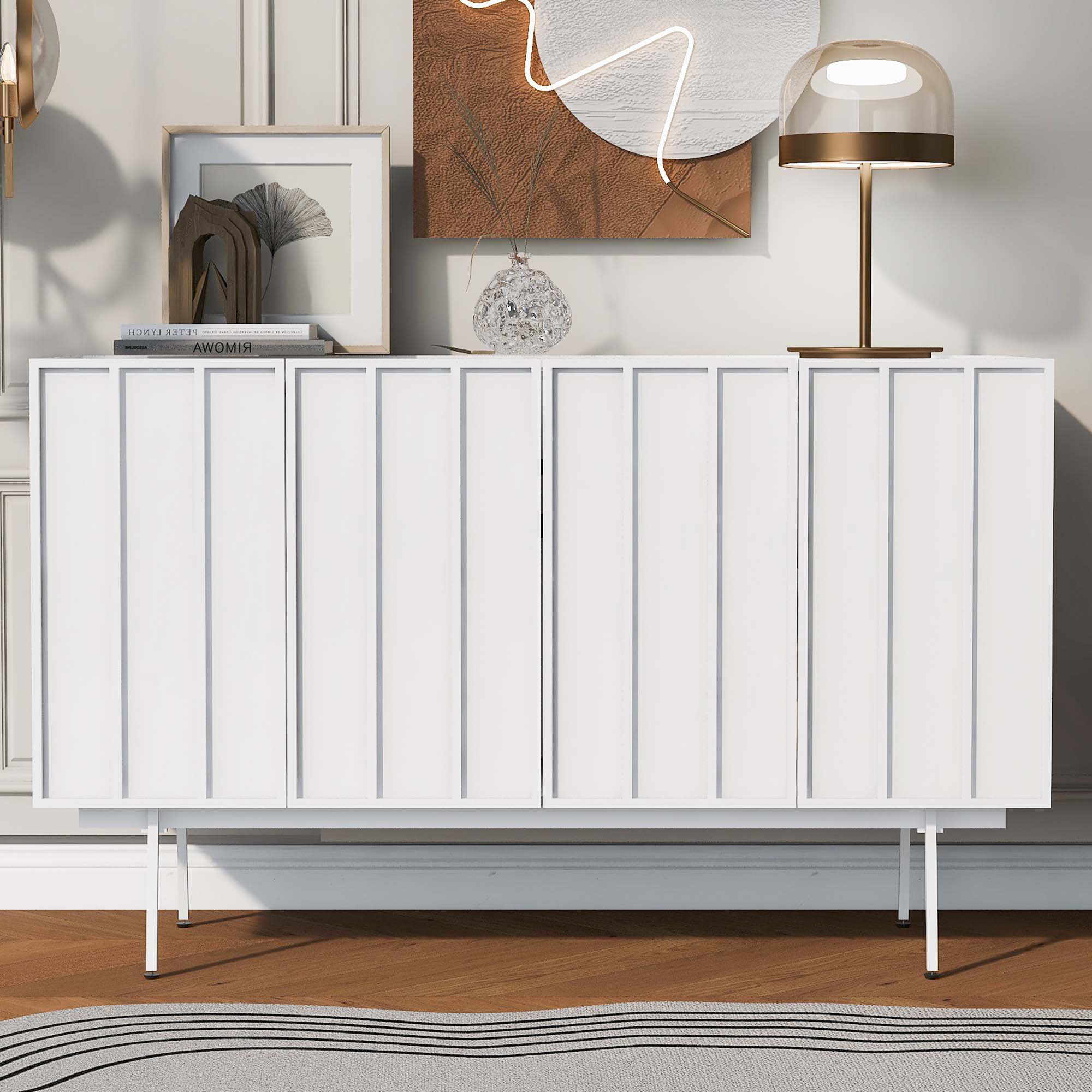 George Oliver Curved Design Storage Cabinet | Wayfair