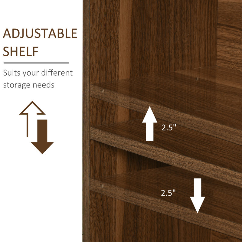 George Oliver Janzen Wood Small 2 Tier Cube Bookcase & Reviews ...