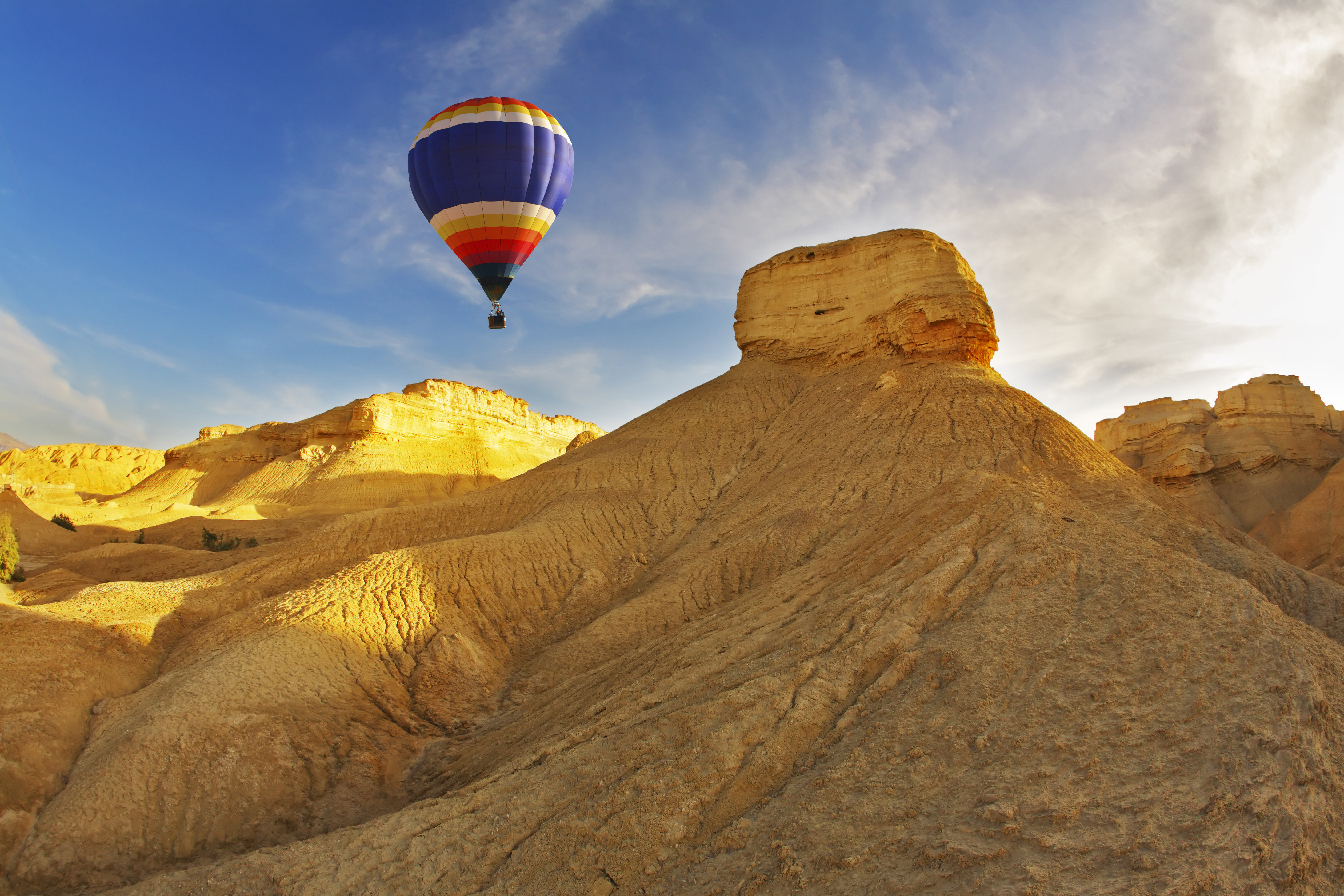 Latitude Run Radia Balloon Above Stone Desert by Kavram - Print ...