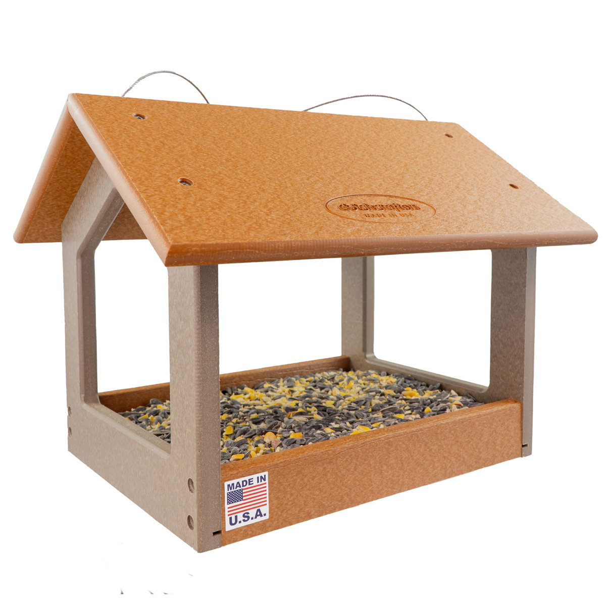 Tucker Murphy Pet™ Large Hanging Modern Fly Through Covered Roof Open ...