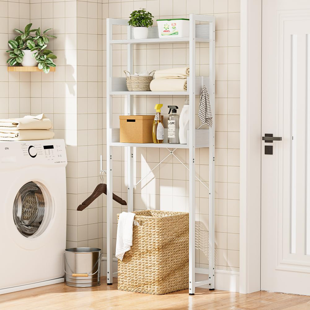 17 Stories Freestanding 3-Tier Bathroom Over Toilet Storage Rack With ...