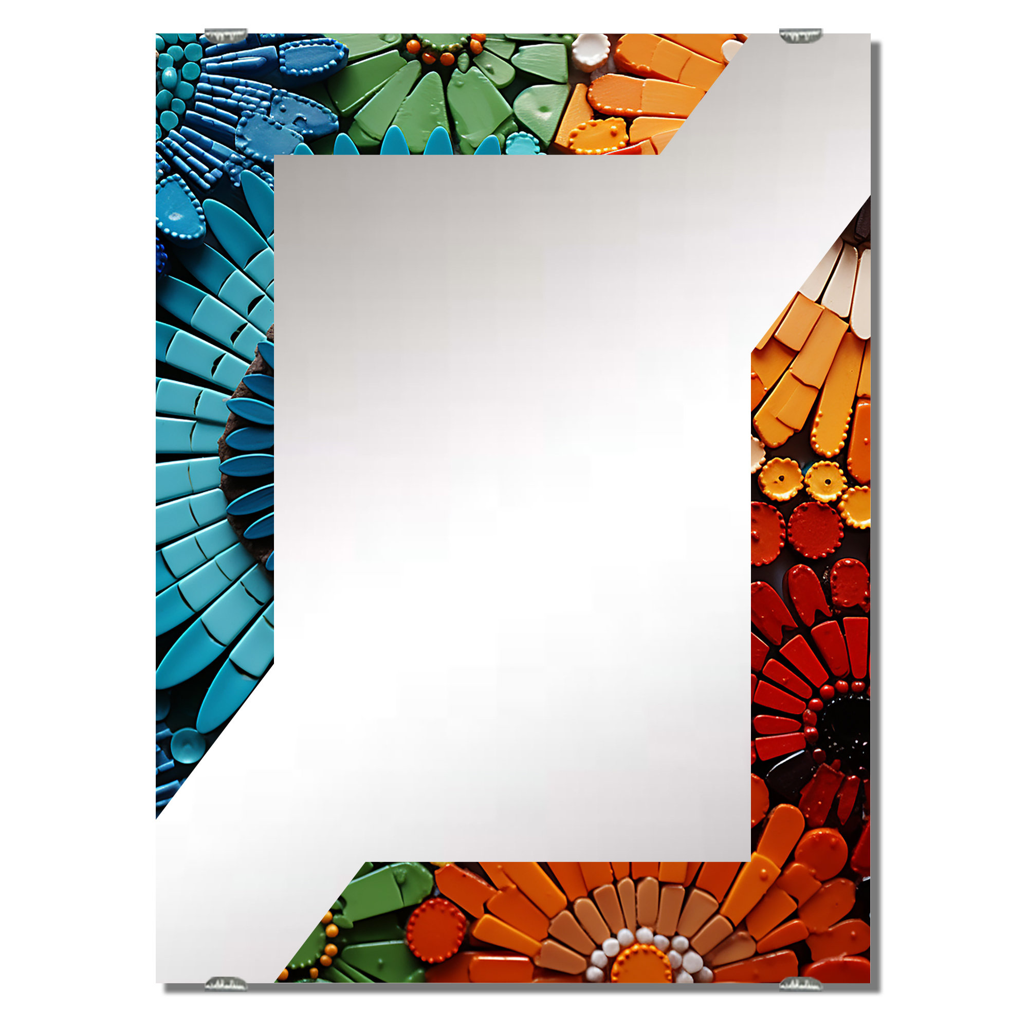 East Urban Home Hertel - Stone Geode Big Wall Mirror MIR136156 | Wayfair