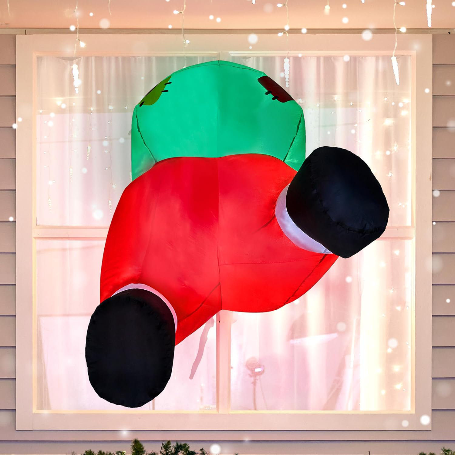 The Holiday Aisle® Santa Butt Stuck Window Breaker Inflatable ...