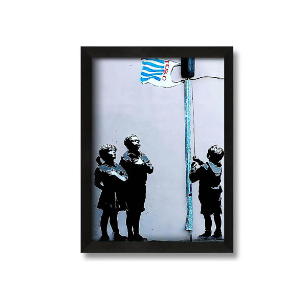 Latitude Run Homage To The Tesco Flag 2 - Single Picture Frame Painting ...