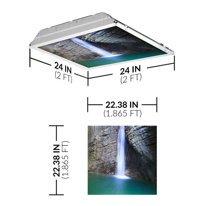 Octo Lights Waterfall Rectangle Fixture Component Ceiling Light | Wayfair