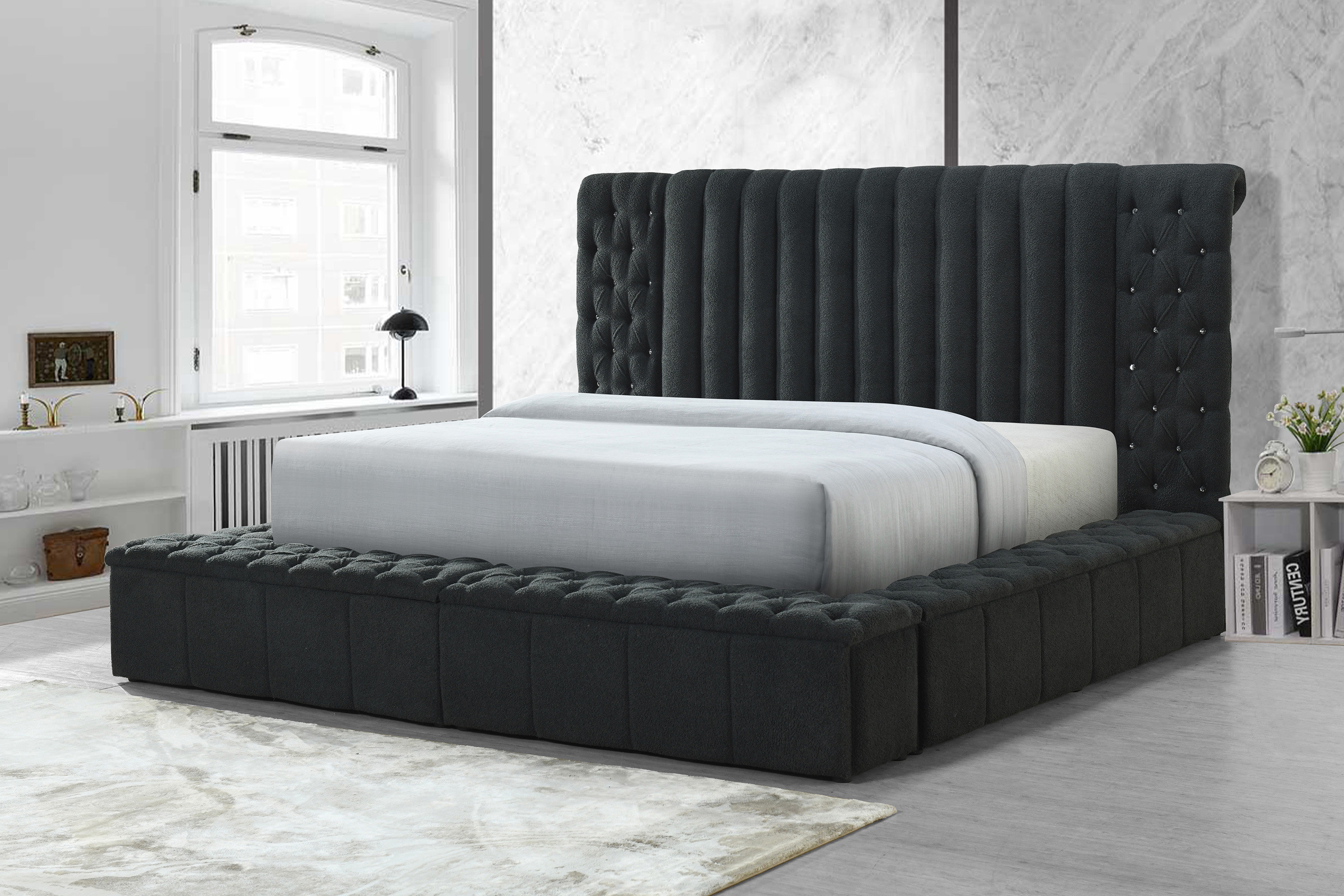 Saflon Florence Upholstered Tufted Storage Bed - Wayfair Canada