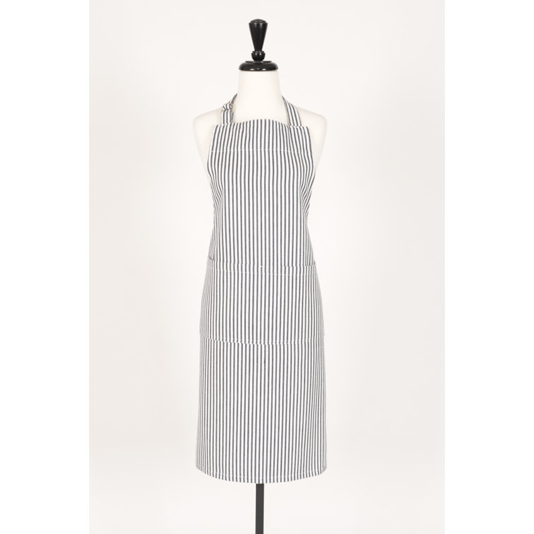 Highland Dunes Graduation Striped Cotton Apron | Wayfair
