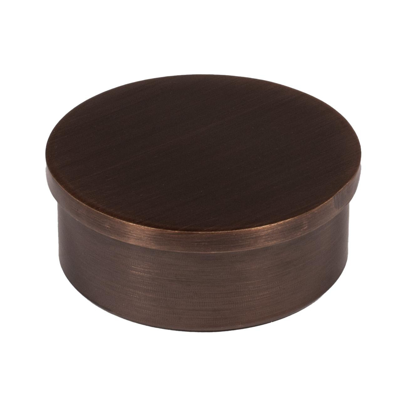 Outwater Flat End Cap For 2” Railings – Decorative Metal Finish For Bar ...