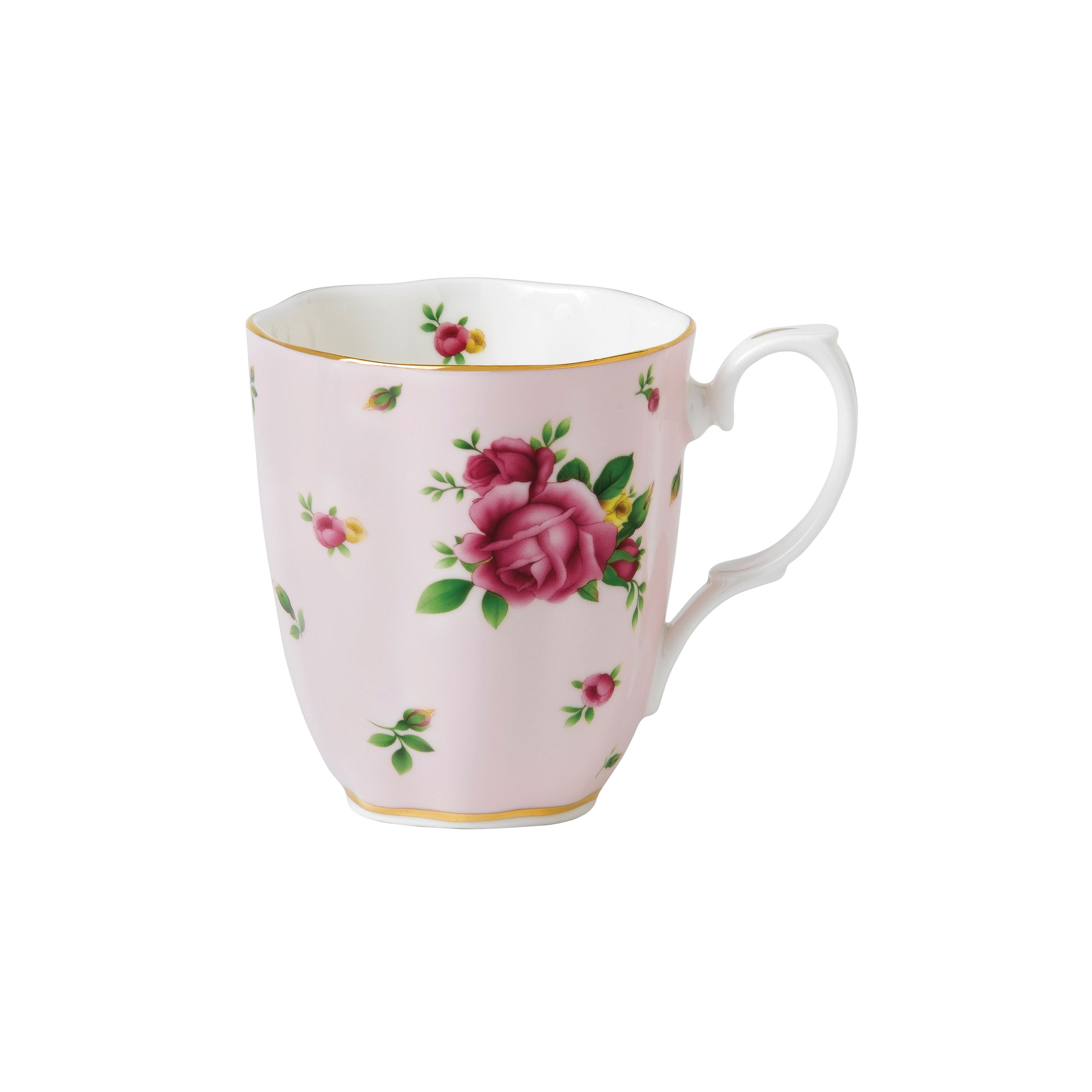Royal Albert New Country Roses Pink Bone China Coffee Mug & Reviews ...