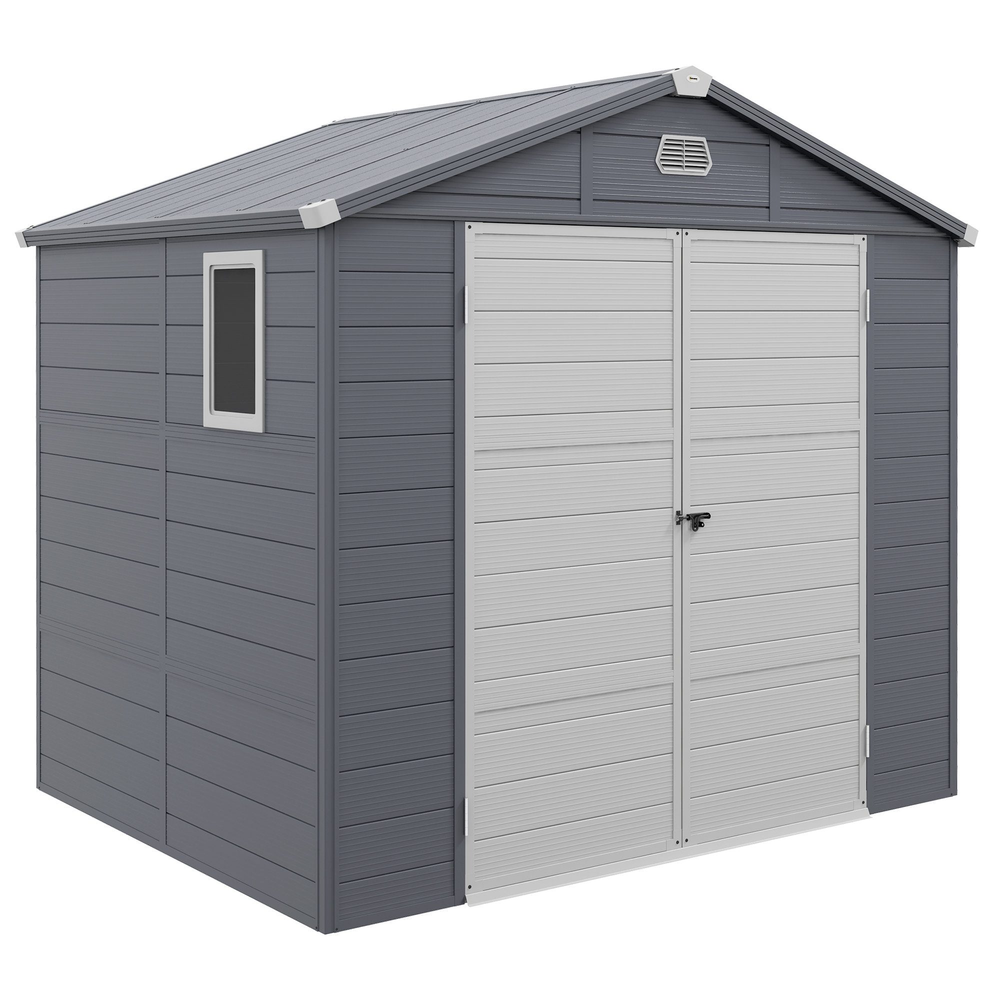 Outsunny 8 ft. W x 6 ft. D Aluminum Horizontal Storage Shed | Wayfair