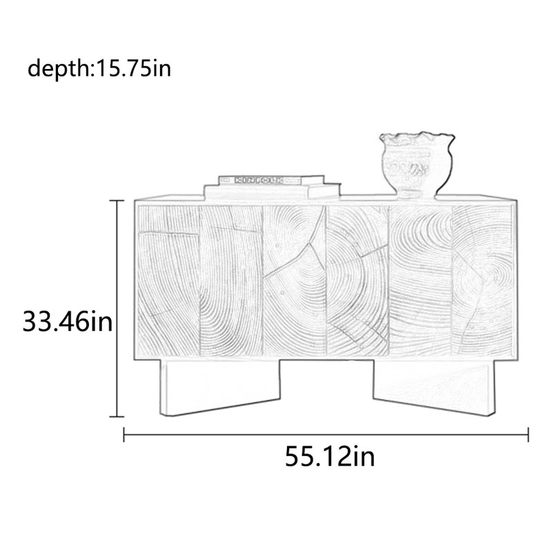 Dream cabinet Solid wood carvings decorate display cases | Wayfair