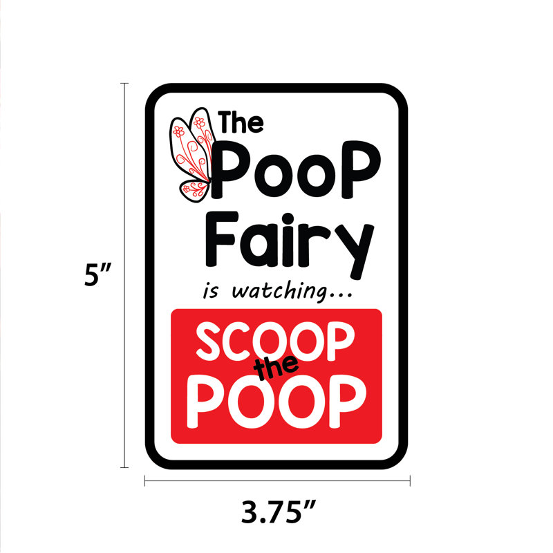 Imagine This Company Poop Fairy Scoop the Poop Mini Garden Sign | Wayfair