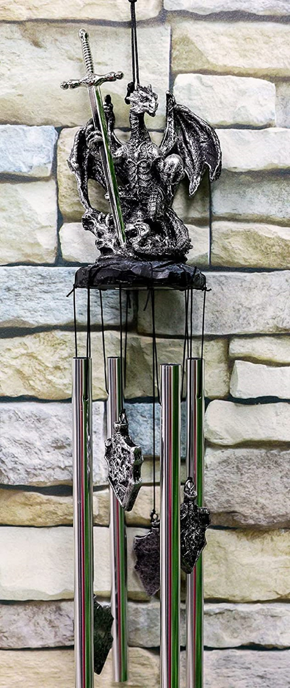 Trinx Chandless Medieval Dragon Wind Chime | Wayfair
