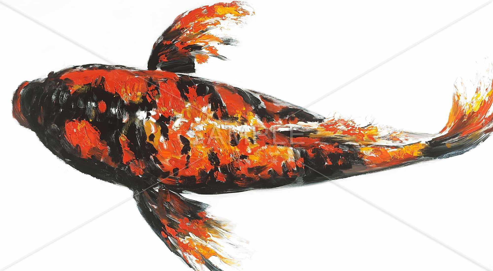 Winston Porter Red Butterfly Koi Fish Gaming Mat - Aquatic Home Decor ...