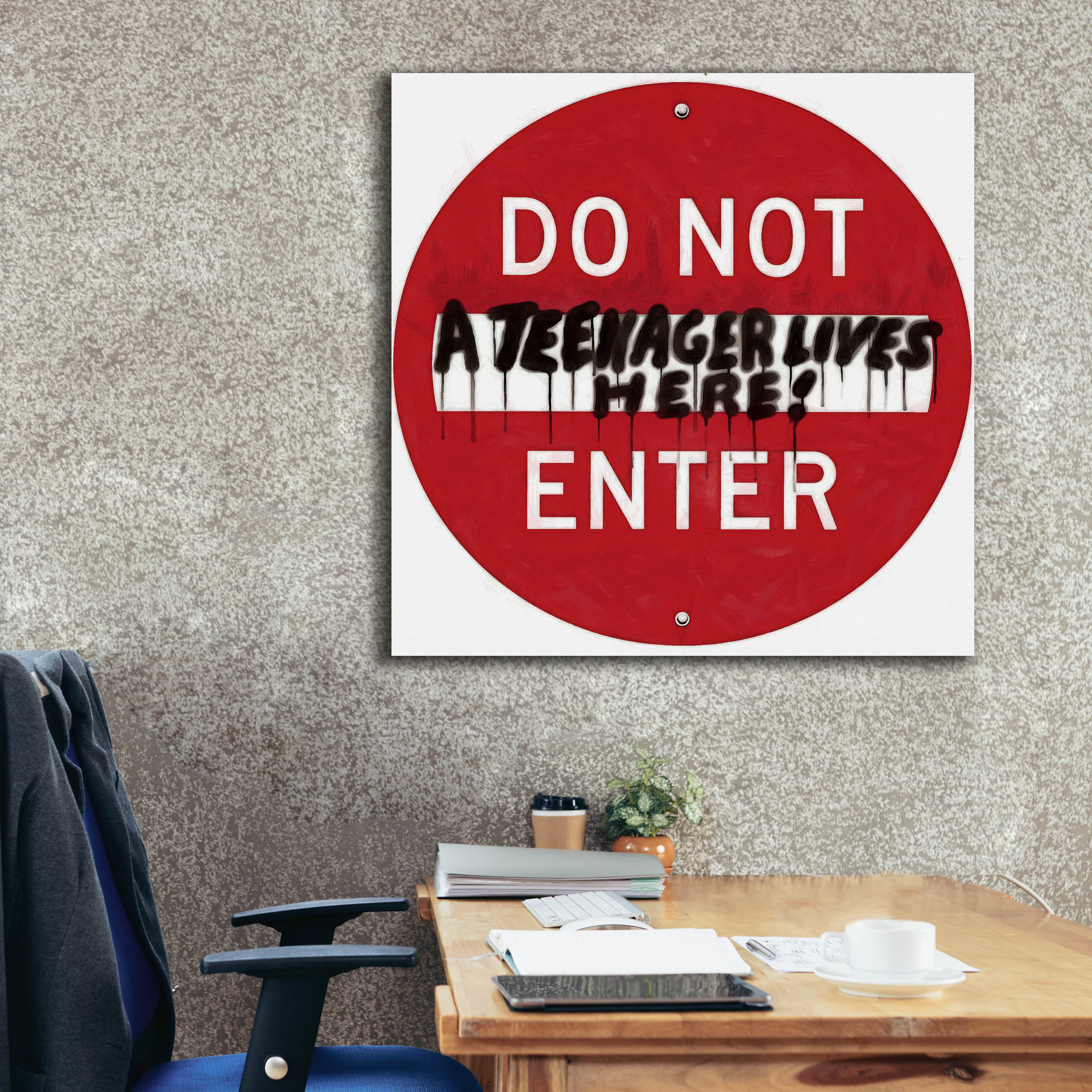 Epic Graffiti 'Graffiti Sign 7' by Alonzo Saunders Canvas Wall Art ...